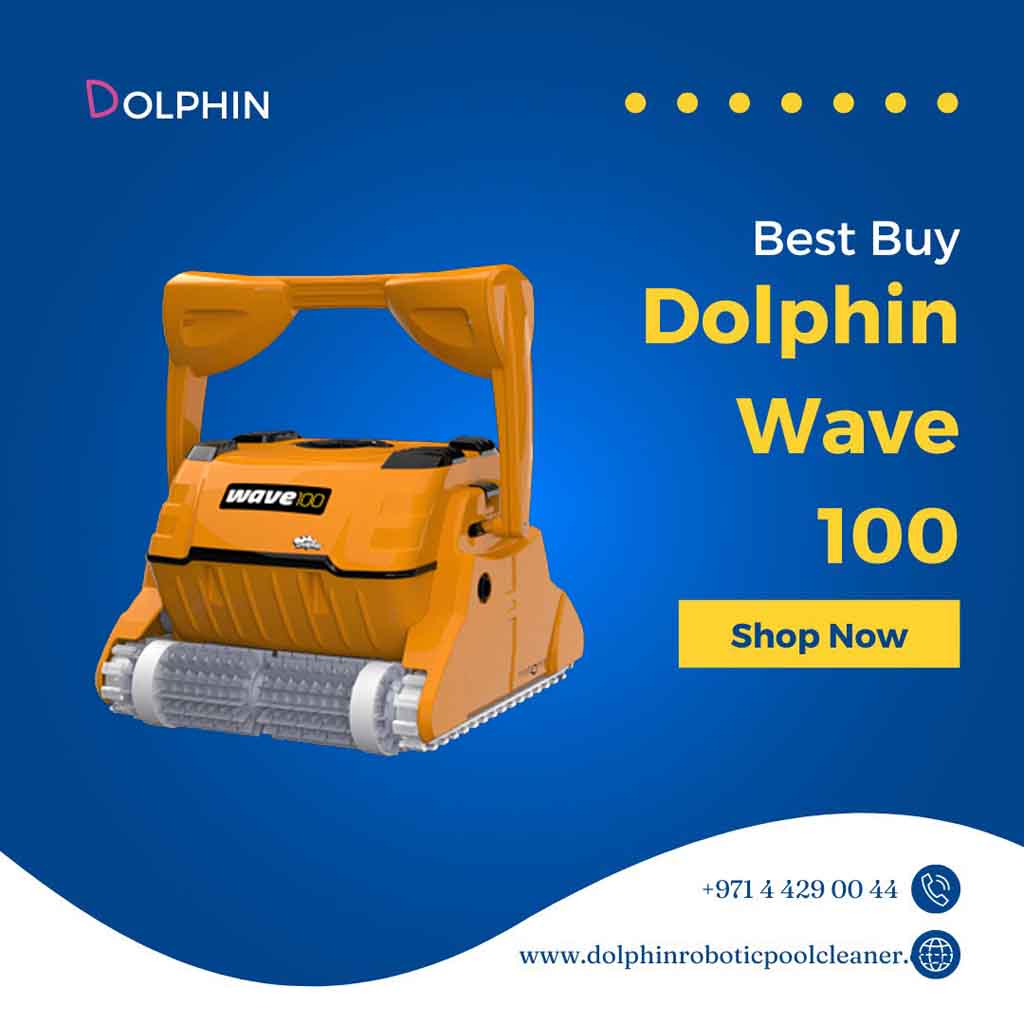 Dolphin Wave 100: Advanced Robotic Pool Cleaner for Large Pools
